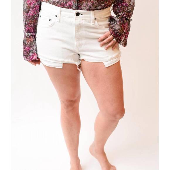 ASKK NY | Shorts | New Askk Ny Denim Beach Short In White | Poshmark